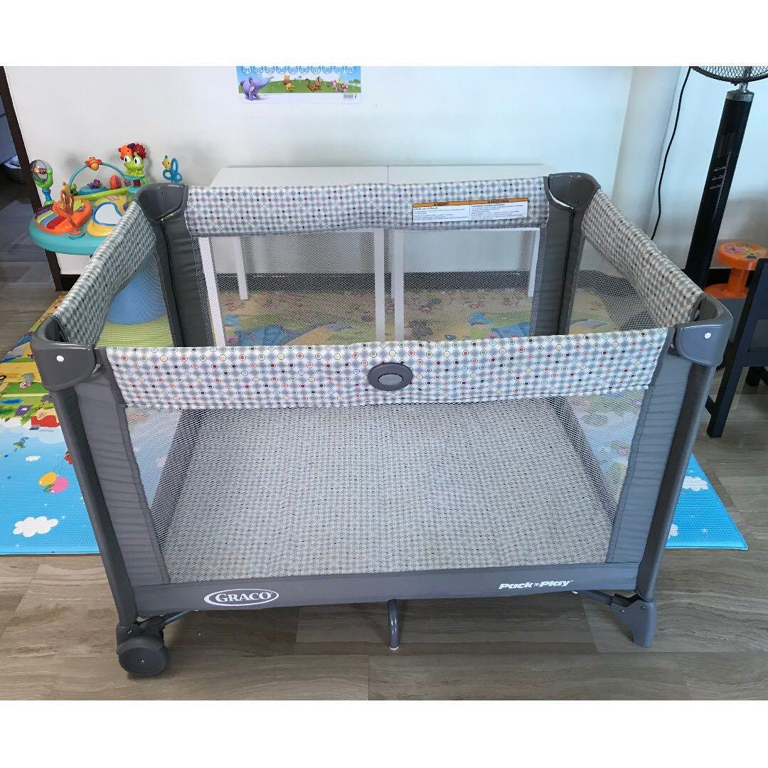 Portable Baby Cot With Wheels, Babies & Kids, Baby Nursery & Kids ...