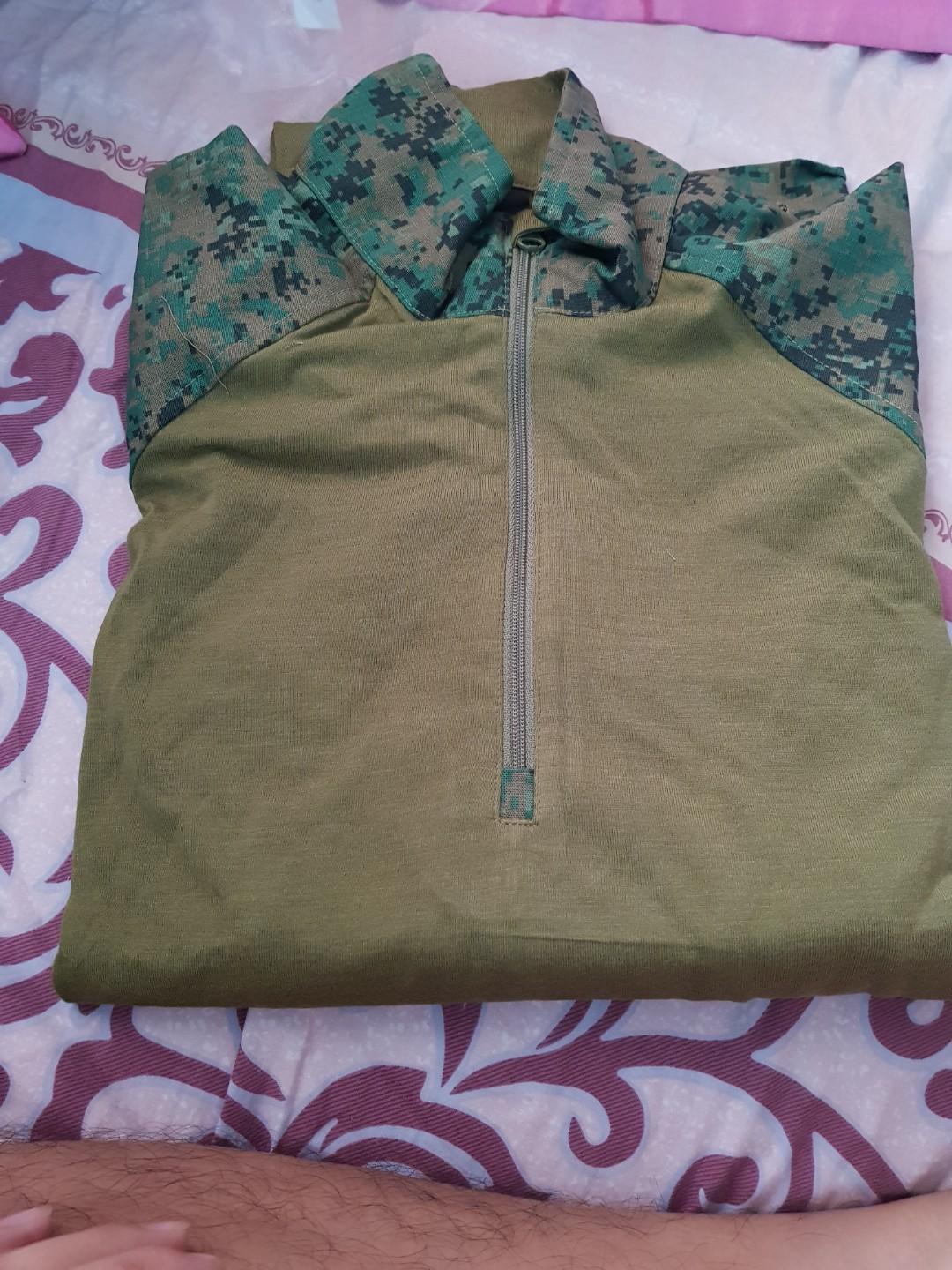 Saf Hybrid Uniform, Men's Fashion, Tops & Sets, Formal Shirts on Carousell