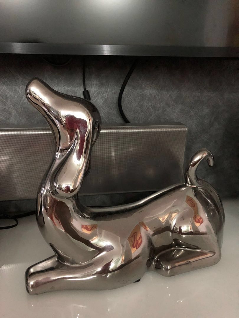 Silver color dog display, Furniture & Home Living, Home Decor, Other ...