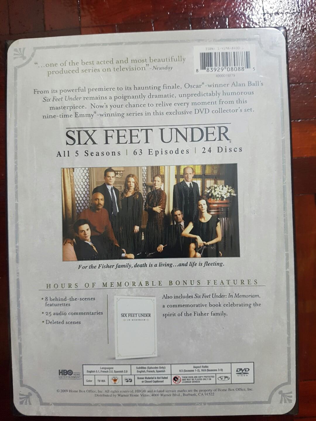 Six Feet Under: The Complete Series, Hobbies & Toys, Music & Media, CDs ...