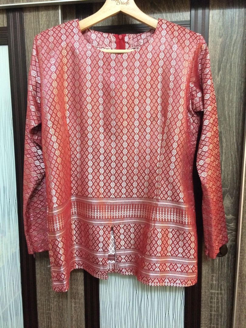Songket Top, Women's Fashion, Tops, Blouses on Carousell