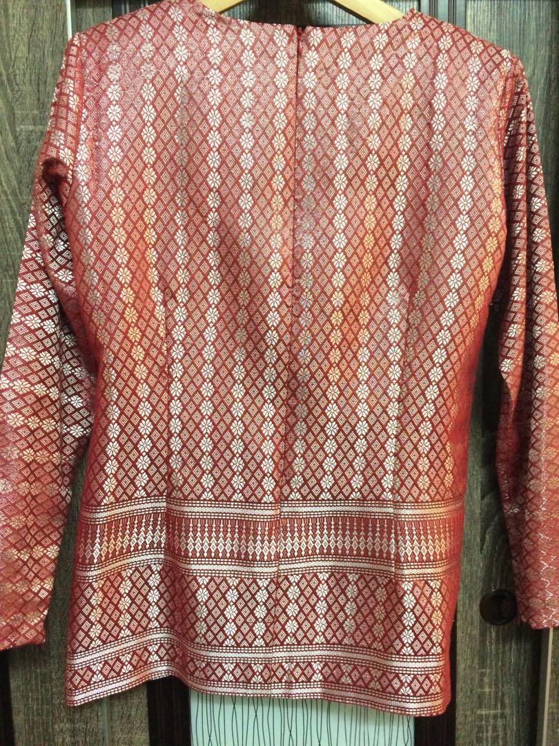 Songket Top, Women's Fashion, Tops, Blouses on Carousell
