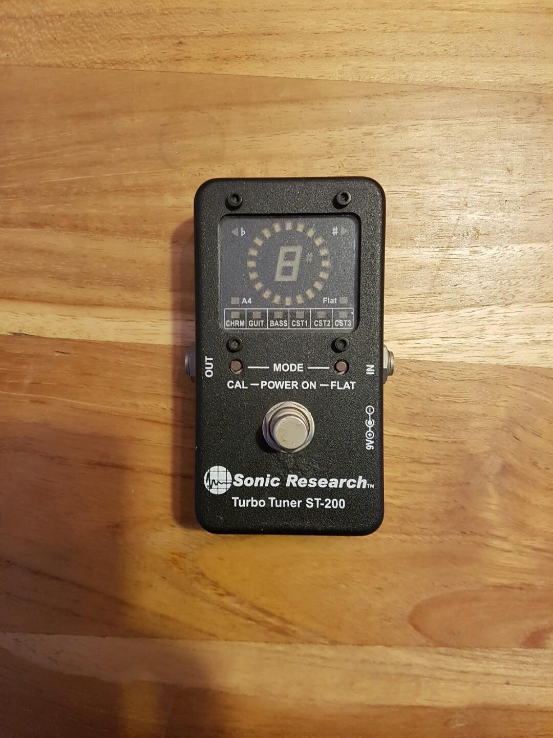 Sonic Research Turbo Tuner ST-200 Pedal, Hobbies & Toys, Music & Media, Music Accessories on ...