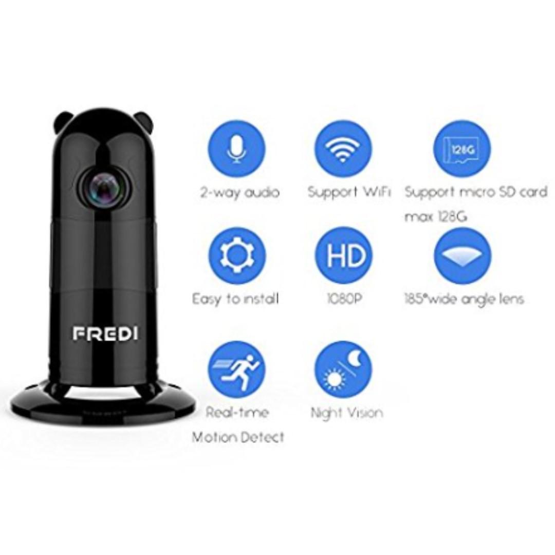 P9 Wifi Camera, FREDI HD 1080P Wireless Baby Monitor Wifi Security Wide ...