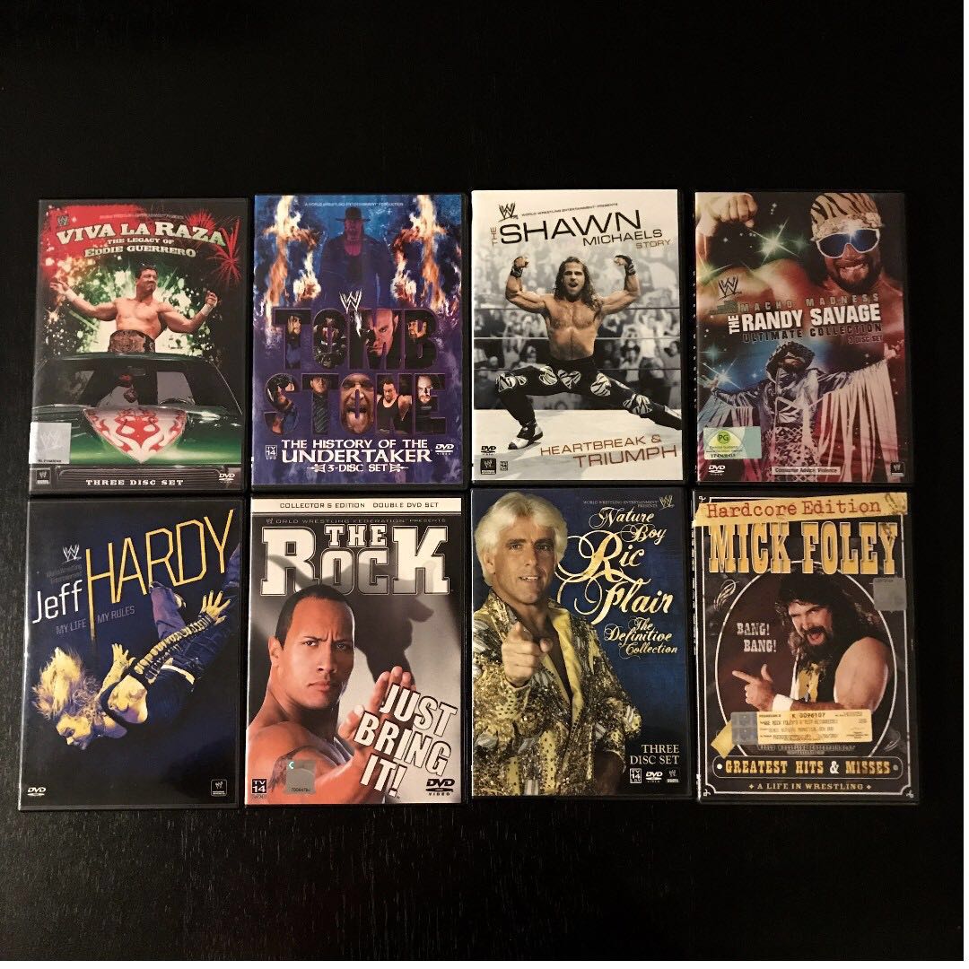 WWE DVD Bundle, Hobbies & Toys, Music & Media, CDs & DVDs on Carousell