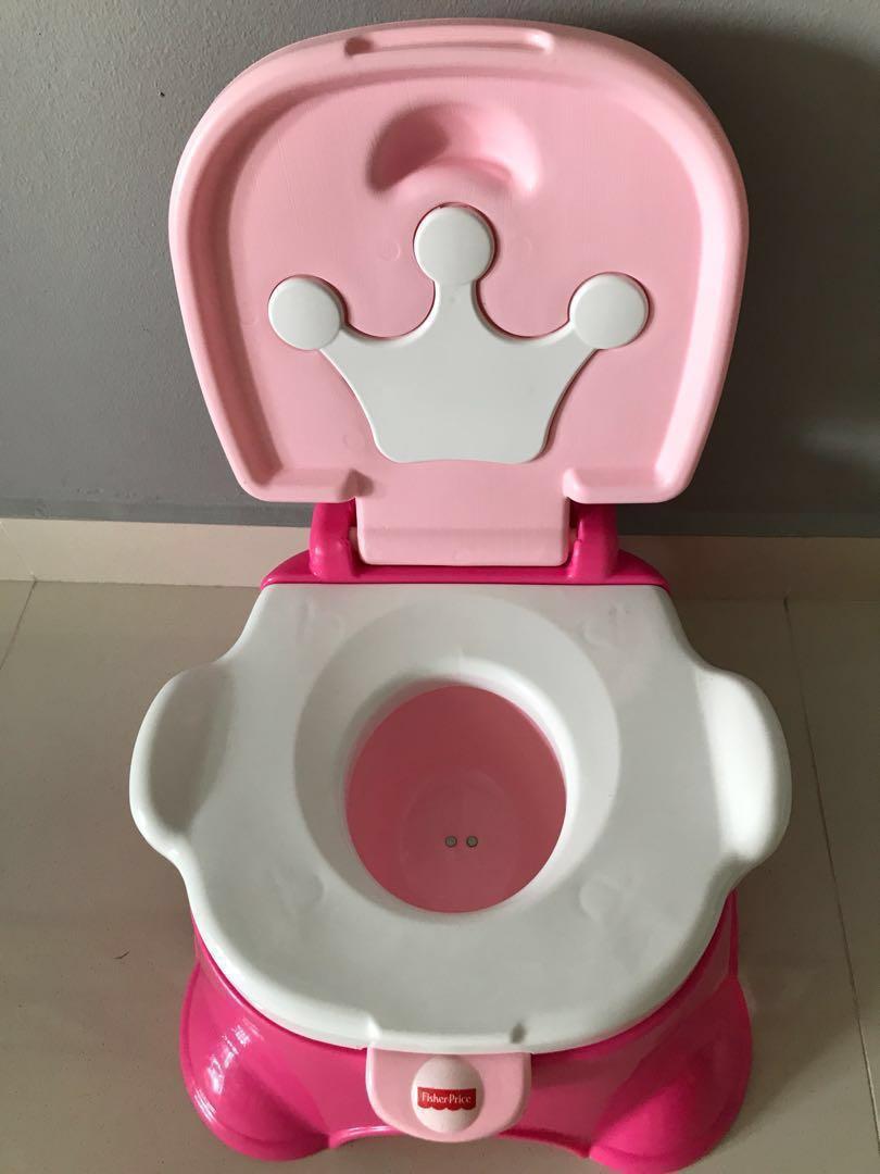 Fisher Price Royal Step Stool Musical Potty, Babies & Kids, Baby ...