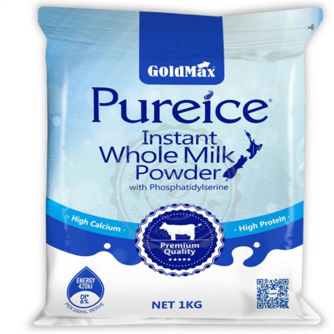 Goldmax Pureice Instant Whole Milk Powder With Phosphatidylserine 1KG ...