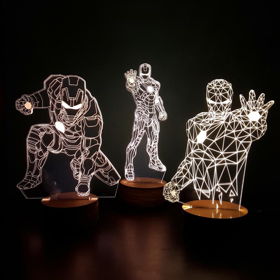 Ironman Led Light (Standing), Furniture & Home Living, Lighting & Fans ...