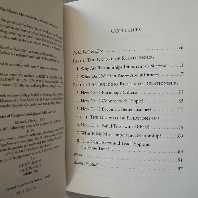 John C. Maxwell: Relationships 101, Hobbies & Toys, Books & Magazines ...