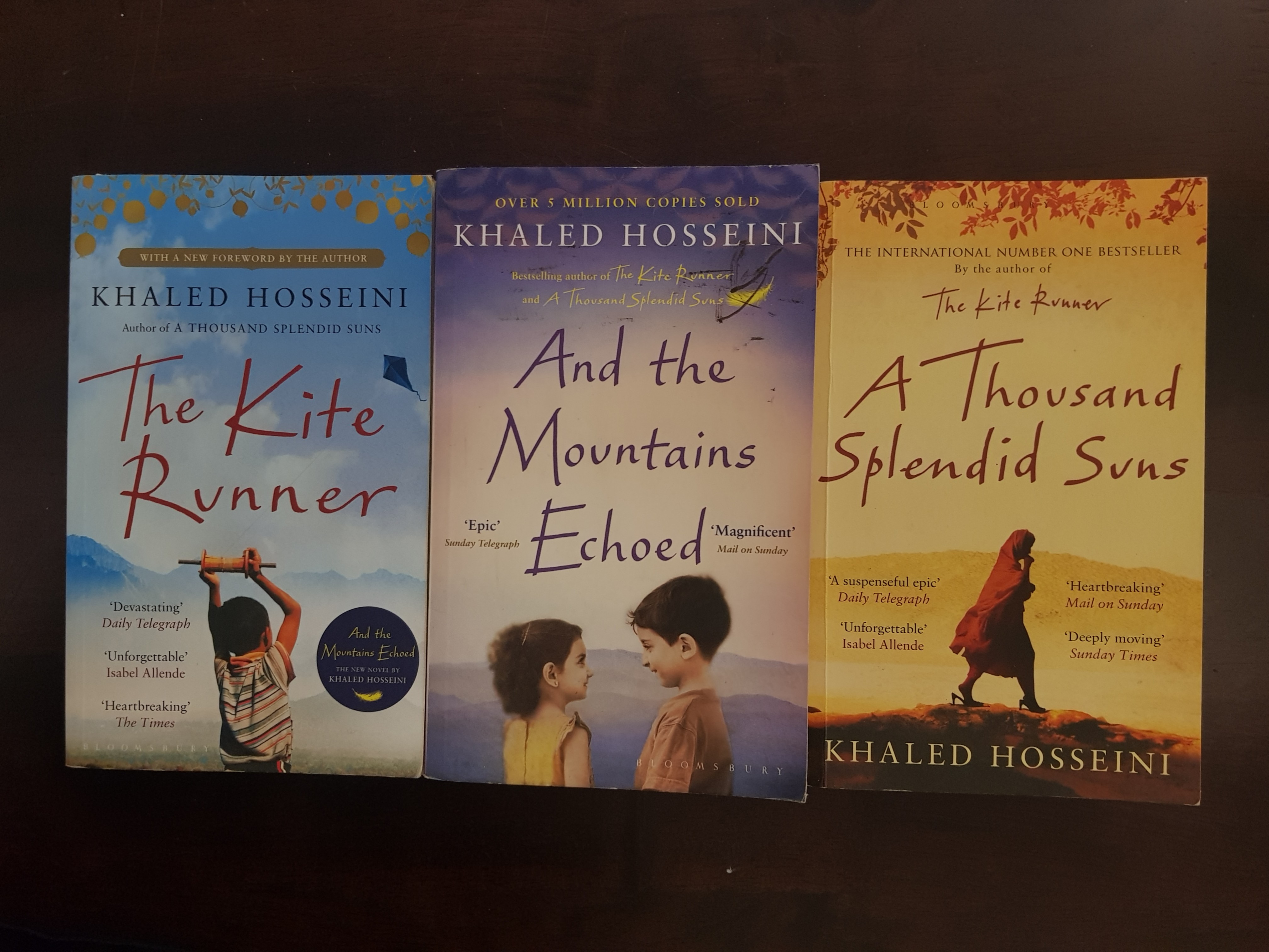 Khaled Hosseini The Kite Runner, And the Mountains Echoed, and A ...