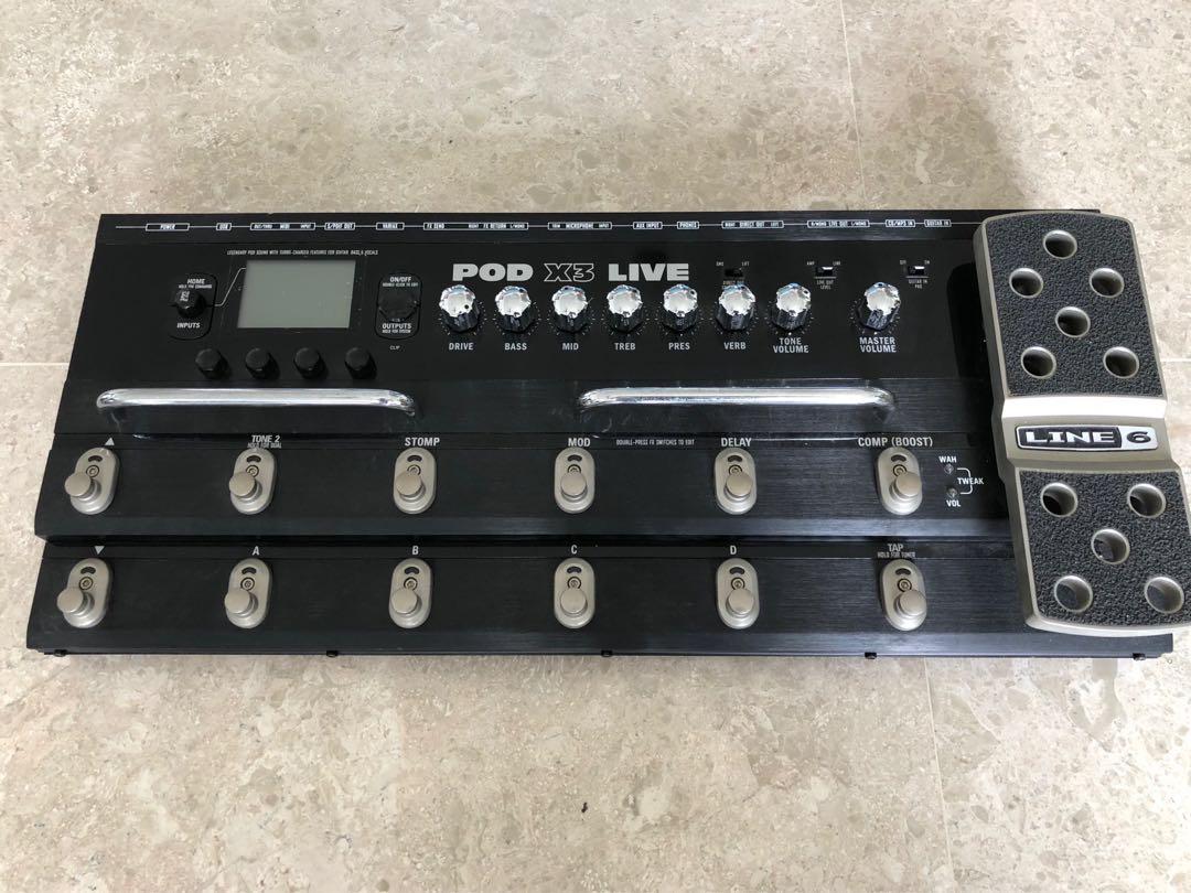 Line 6 POD X3 Live - Guitar multi effects interface , Music & Media ...