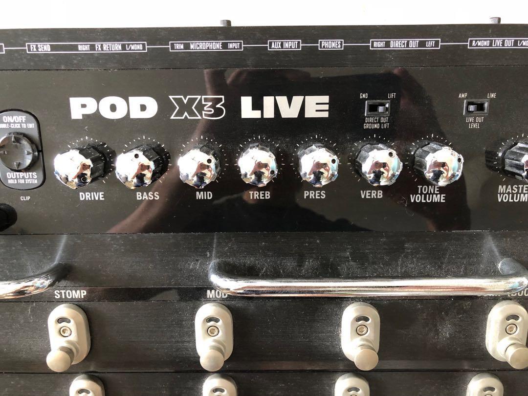 Line 6 POD X3 Live - Guitar multi effects interface , Music & Media ...