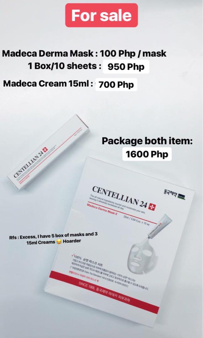 MADECA DERMA MASK AND CREAM, Beauty & Personal Care, Face, Face Care on ...