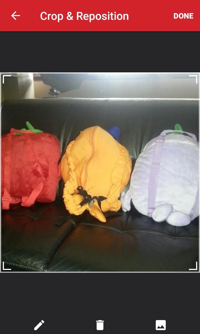 MR MEN LITTLE MISS Plush Backpacks (3pcs Set), Babies & Kids, Babies ...