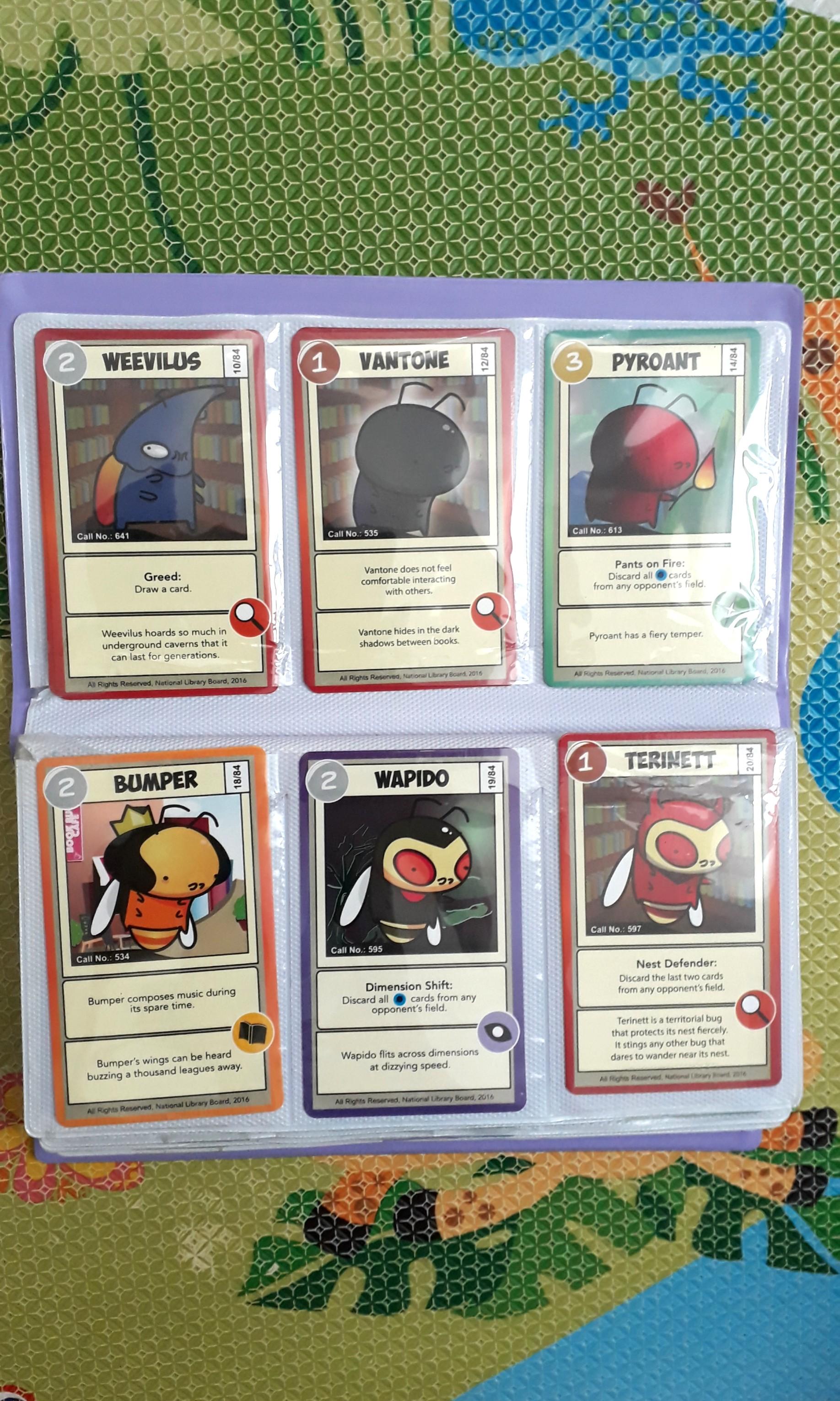 NLB BOOK BUGS 1 CARDS - 35 CARDS BUNDLE SET, Hobbies & Toys, Toys ...