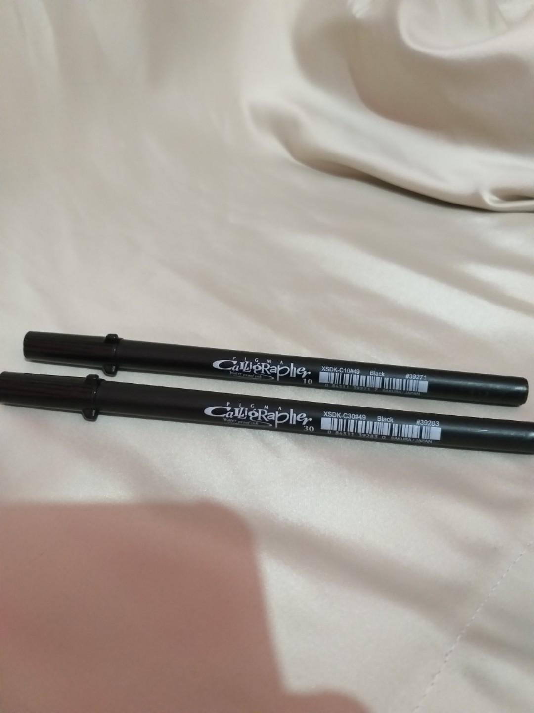 PIGMA Calligrapher Pen C10 and C30 (150 each), Hobbies & Toys ...