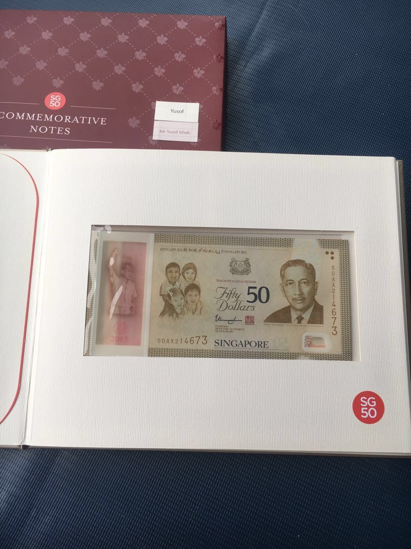 SG50 Commemorative Notes Set with Folder, Hobbies & Toys, Memorabilia ...