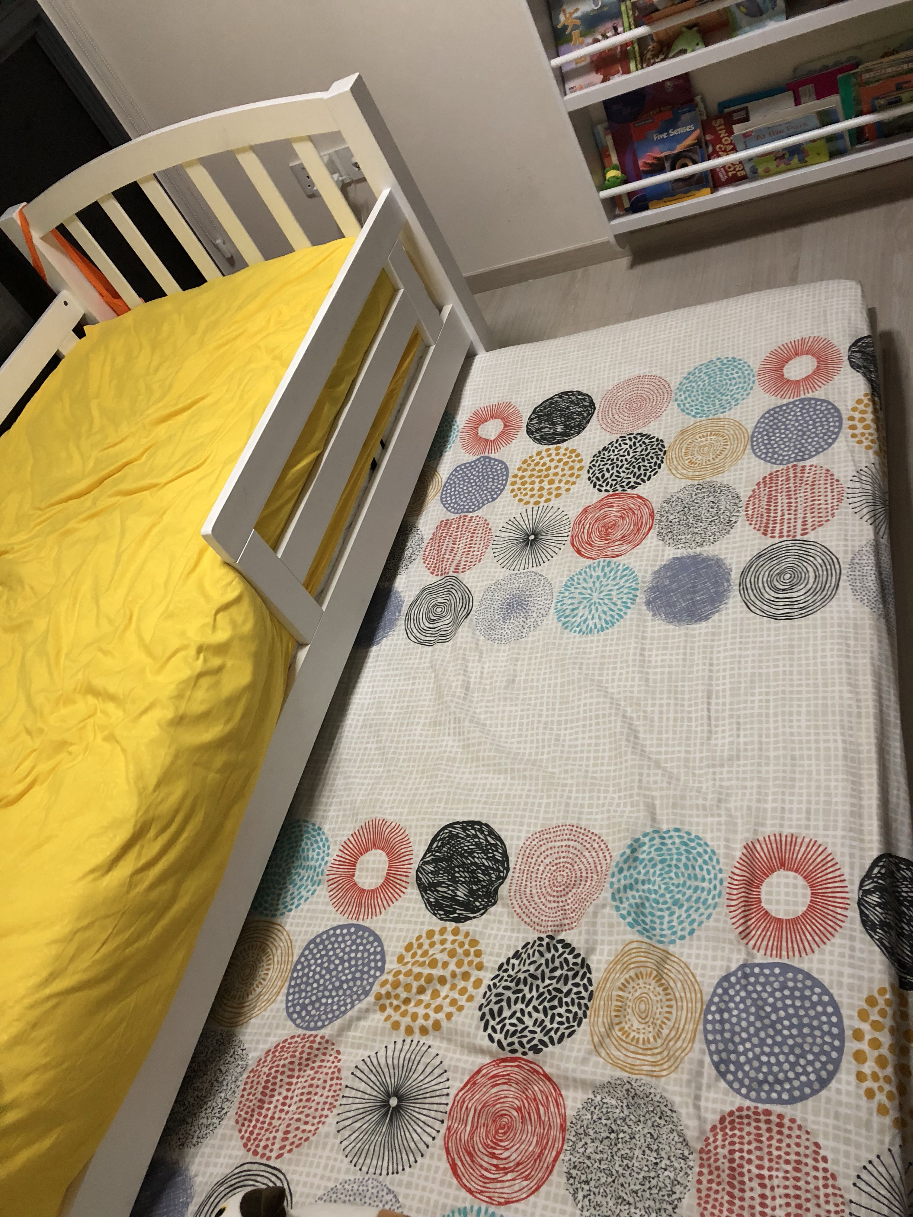 Single size bed with pull out deck, Furniture & Home Living, Furniture ...