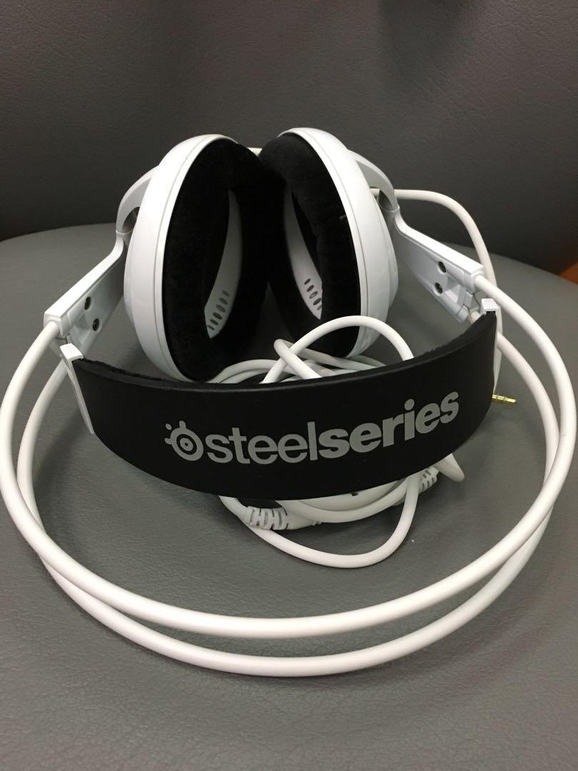 Steelseries white headphone, Audio, Headphones & Headsets on Carousell