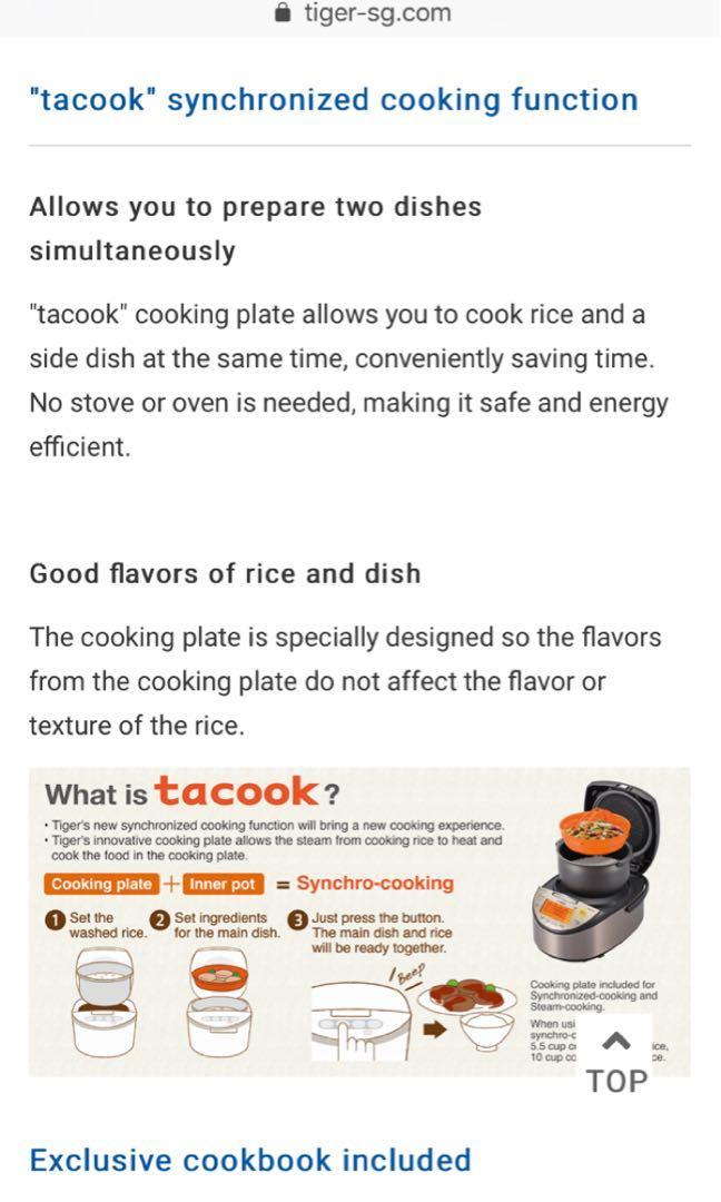 Tiger Microcomputer controlled rice cooker (1.0L), TV & Home Appliances ...