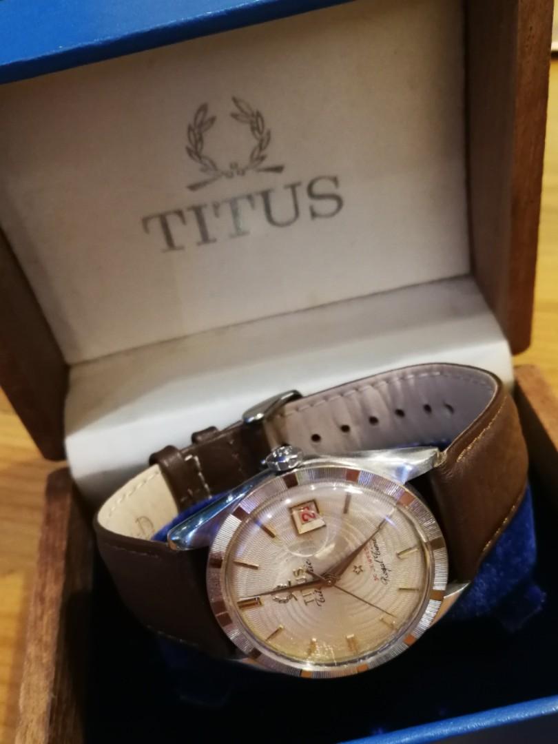 TITUS 1960 Royal Time 30 Jewels Automatic Men's Watch, Women's Fashion ...