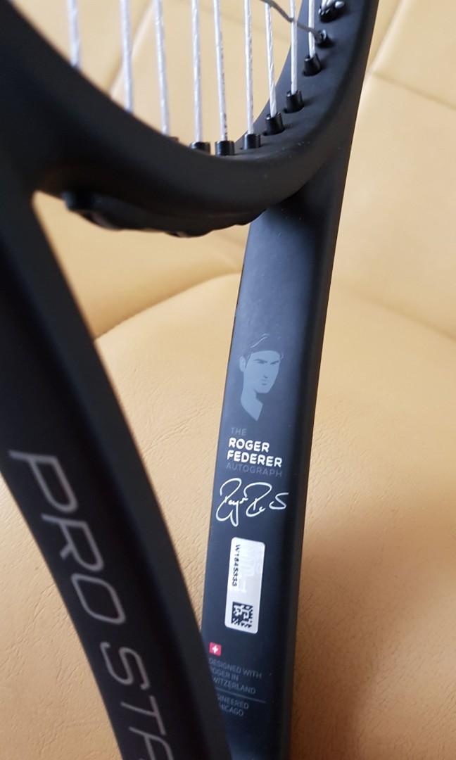 Wilson Pro Staff RF 97 autograph (black), Sports Equipment, Sports ...