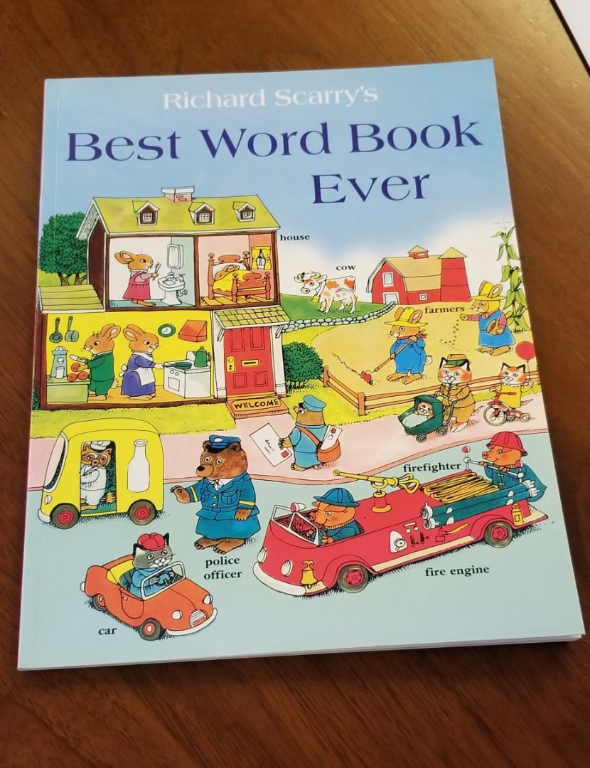 全新Best Word Book Ever-Richard Scarry's, 興趣及遊戲, 書本 & 文具, 小朋友書 - Carousell