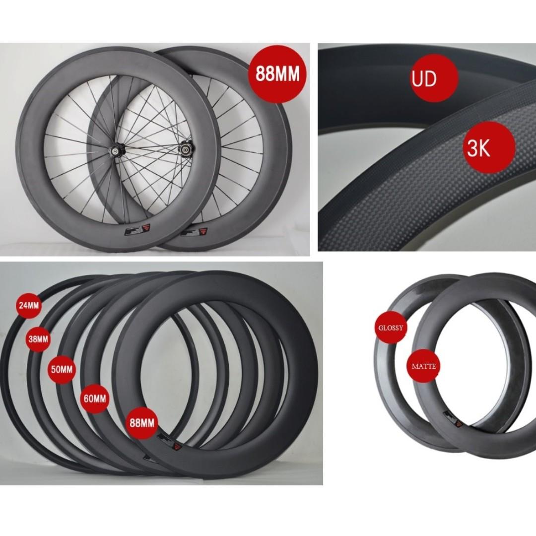 Carbon Wheelset road Taiwan Powerway R13 ~Ready Stock~ 12 months ...