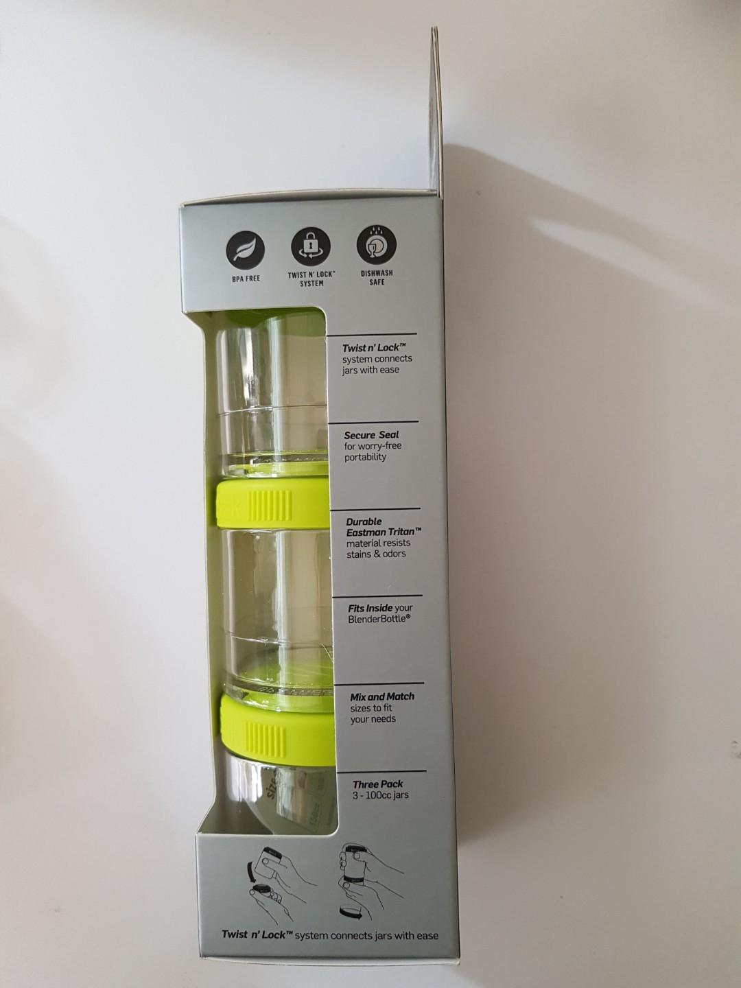 Gostak 100cc 3pcs containers, Furniture & Home Living, Kitchenware & Tableware, Other ...