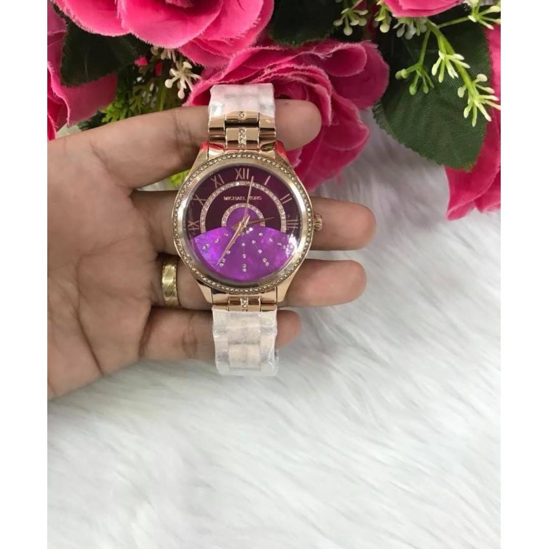 Michael Kors Lauryn Rose Gold-Tone Three-Hand Women's Watch - MK3722 ...