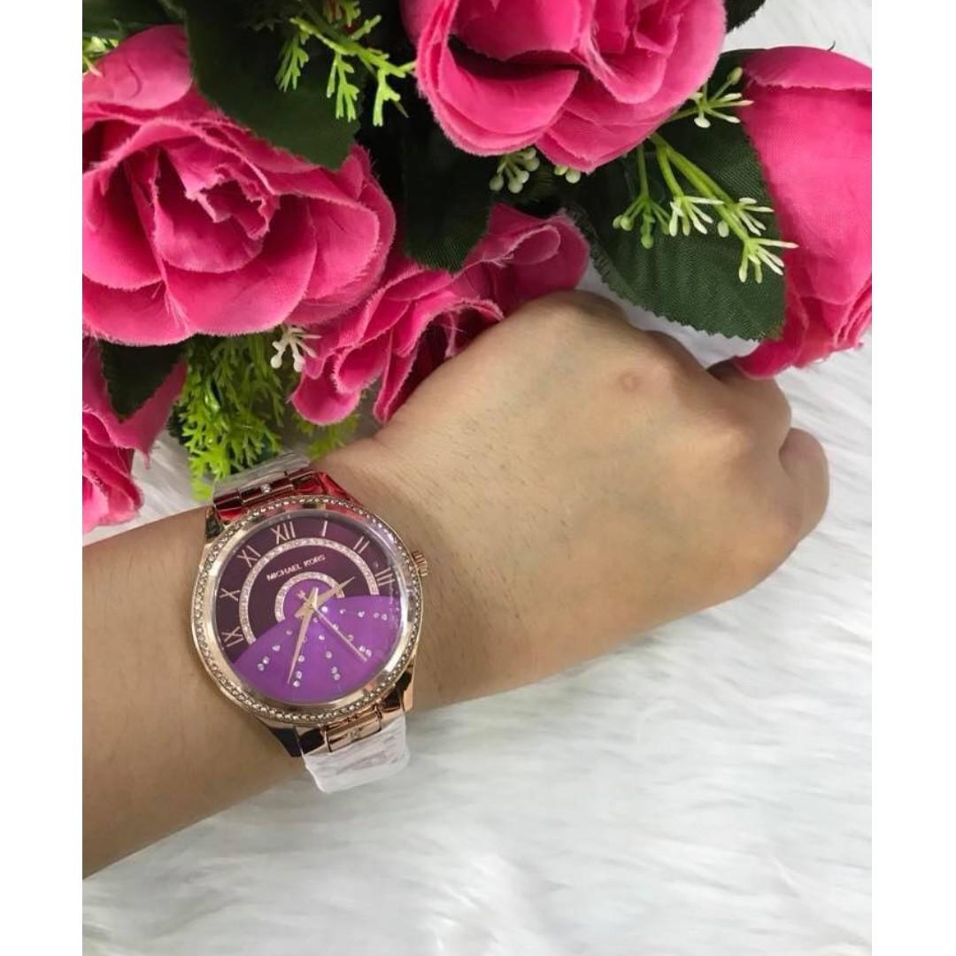 Michael Kors Lauryn Rose Gold-Tone Three-Hand Women's Watch - MK3722 ...