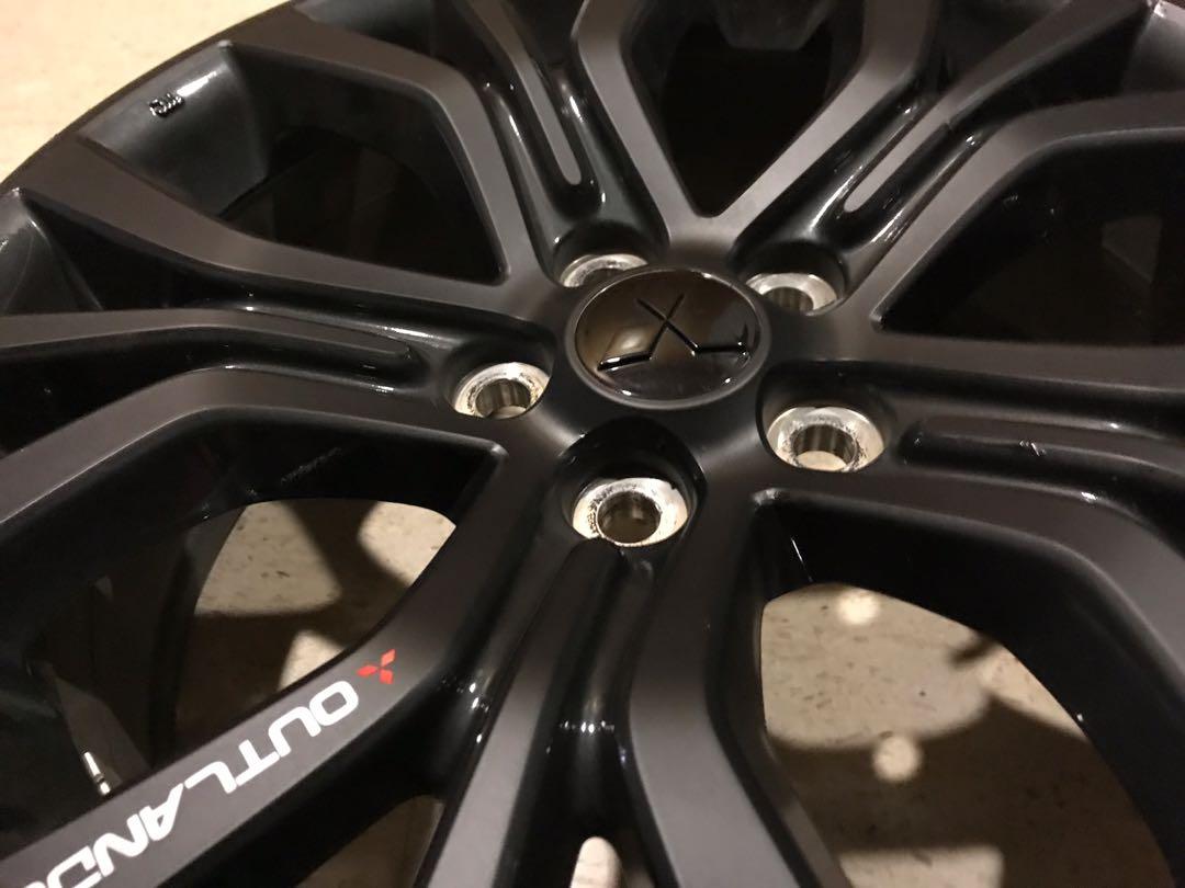 Mitsubishi Outlander 18” 5X114.3 Black Stock Rims, Car Accessories ...