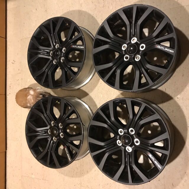 Mitsubishi Outlander 18” 5X114.3 Black Stock Rims, Car Accessories ...