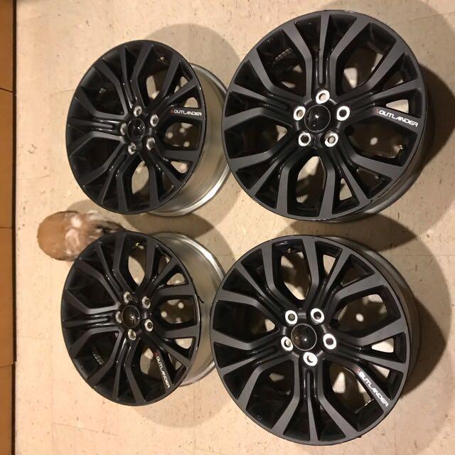 Mitsubishi Outlander 18” 5X114.3 Black Stock Rims, Car Accessories ...