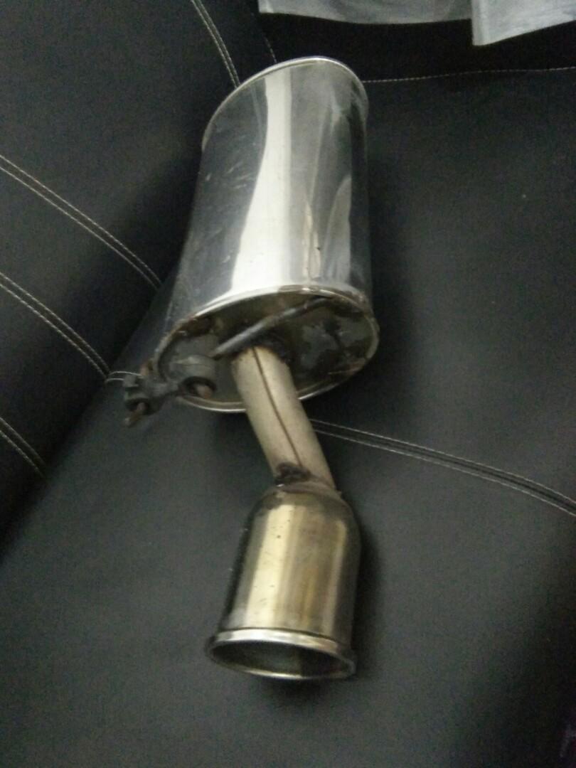 Muffler S Flow Bumper Type R Civic FD, Auto Accessories on Carousell