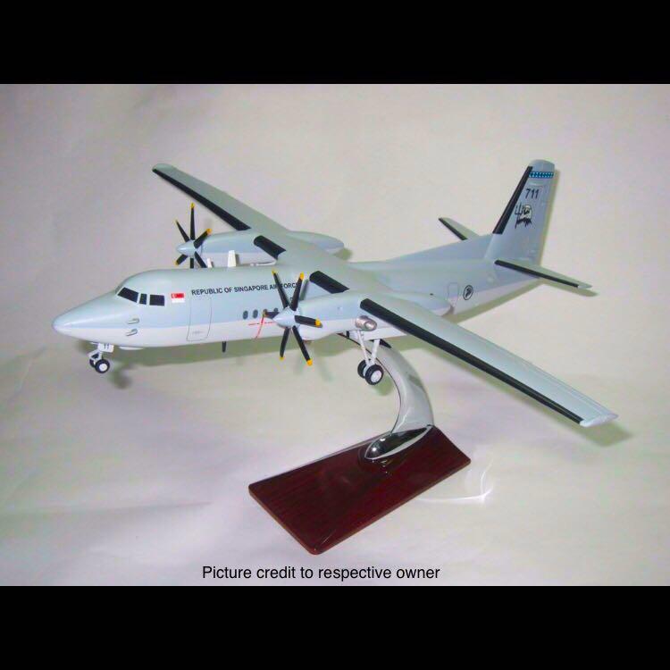 Republic Of Singapore Air Force RSAF Fokker 50 MPA/ UTA 1/48 Airplane ...