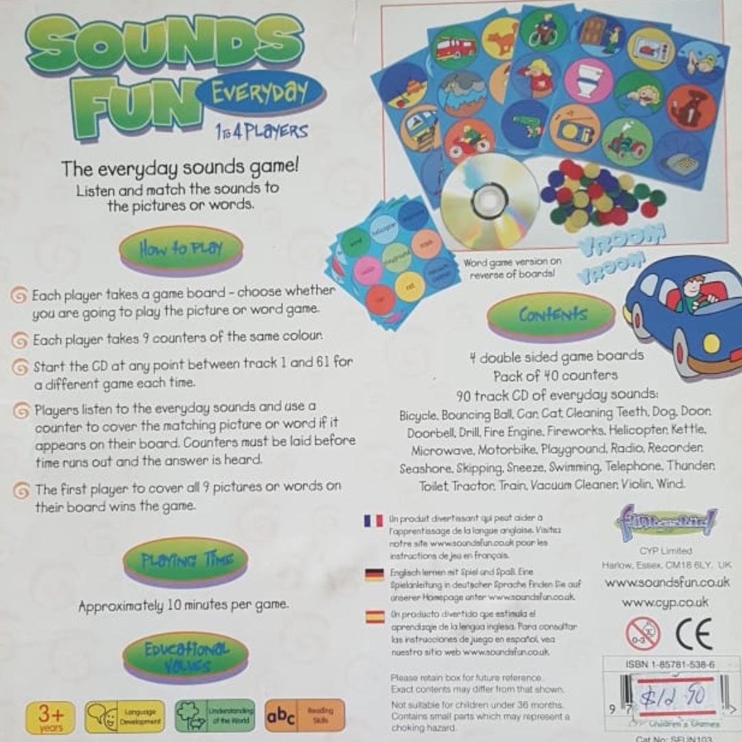 Sound Bingo Game, Hobbies & Toys, Toys & Games on Carousell