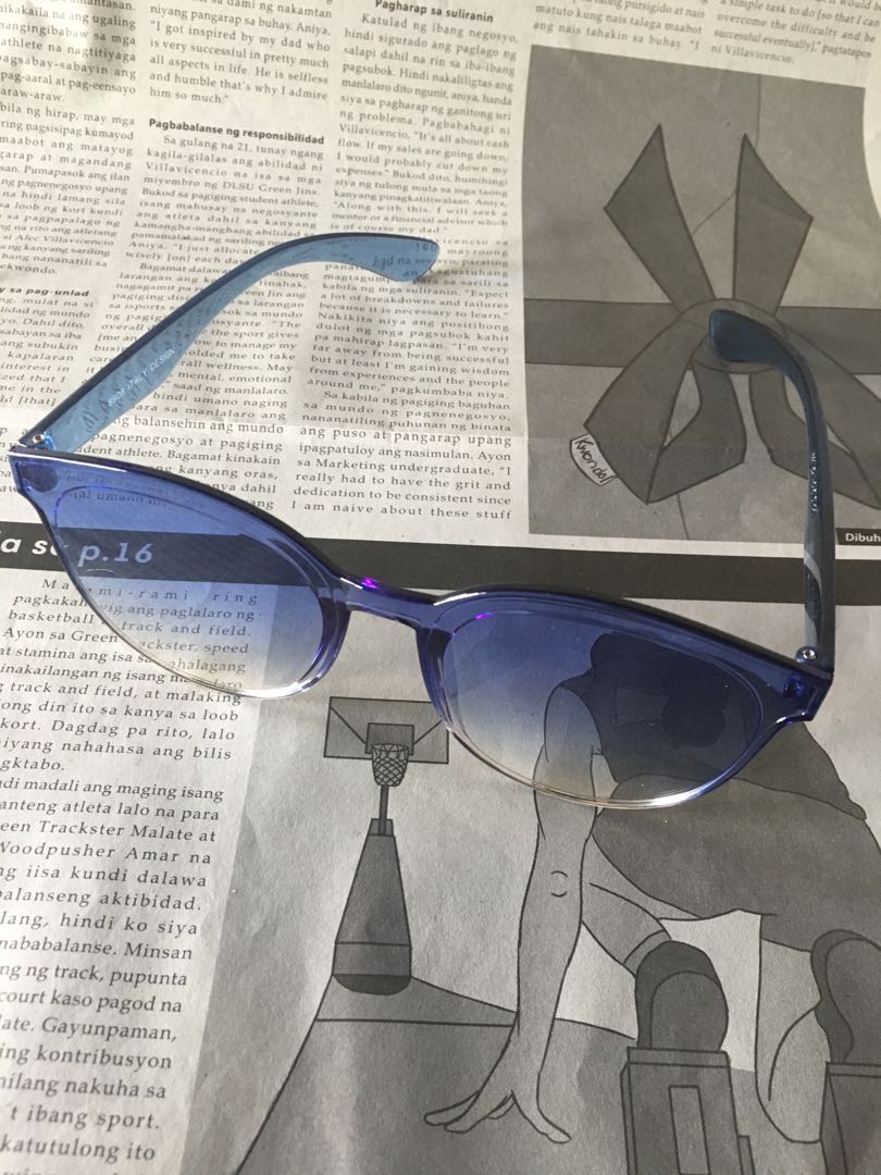 Blue Ombre Ben Sunnies, Women's Fashion, Watches & Accessories ...