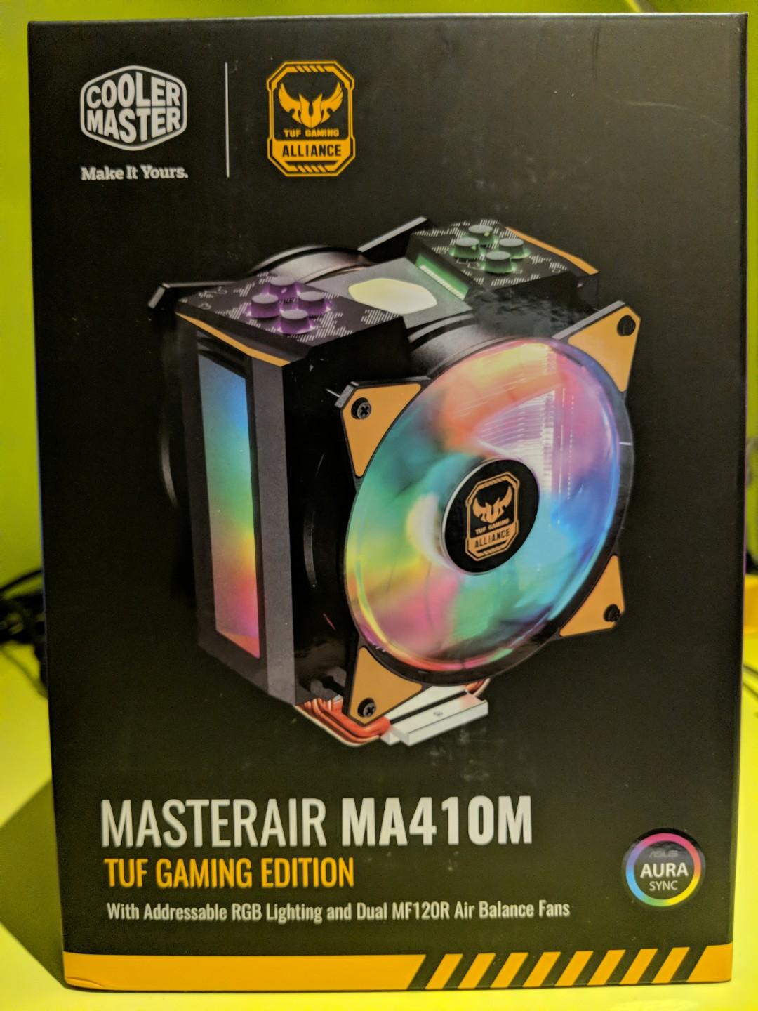 Cooler Master MASTERAIR MA410M with rgb led controller, Computers ...
