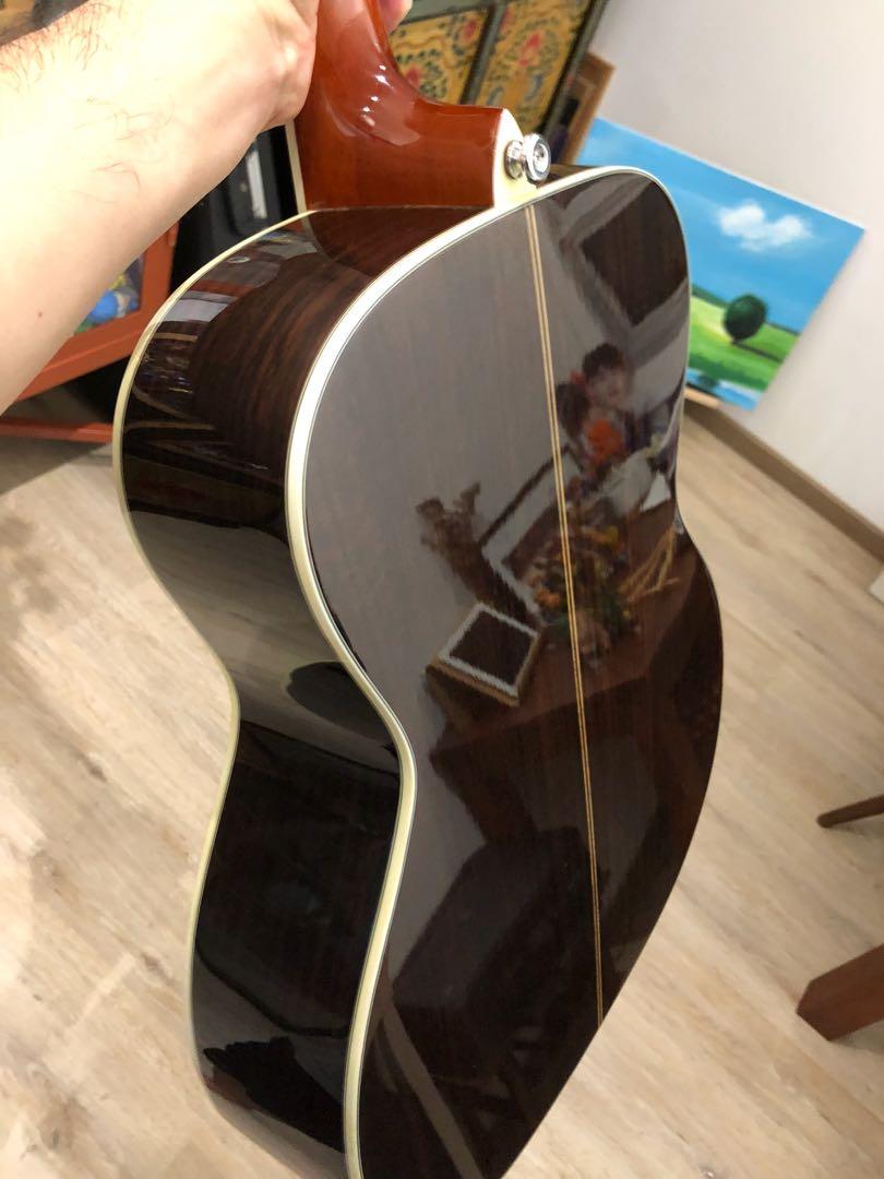 Custom Acoustic FG30E Guitar, Hobbies & Toys, Music & Media, Musical ...