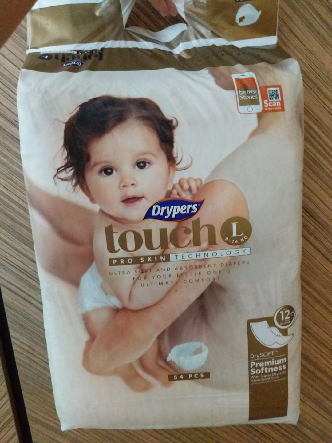 Drypers Touch L size - unopened!, Babies & Kids, Bathing & Changing ...