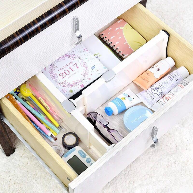 Extendable drawer organiser partition divider, Furniture & Home Living ...