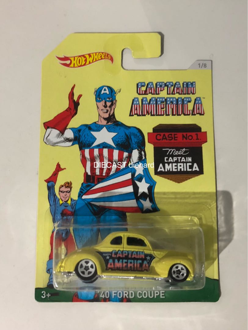 Hot Wheels Ford Coupe Captain America, Hobbies & Toys, Collectibles ...