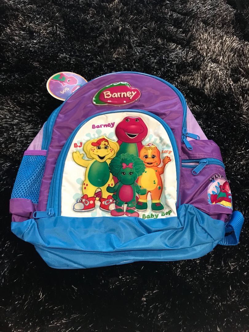 New! Barney Medium Backpack, Babies & Kids, Babies & Kids Fashion on ...