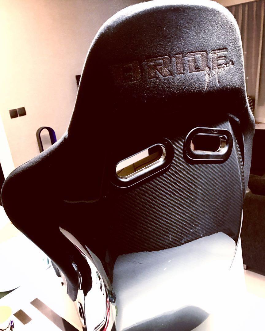 Original Bride carbon bucket seat with NEW Bride railing , Car ...