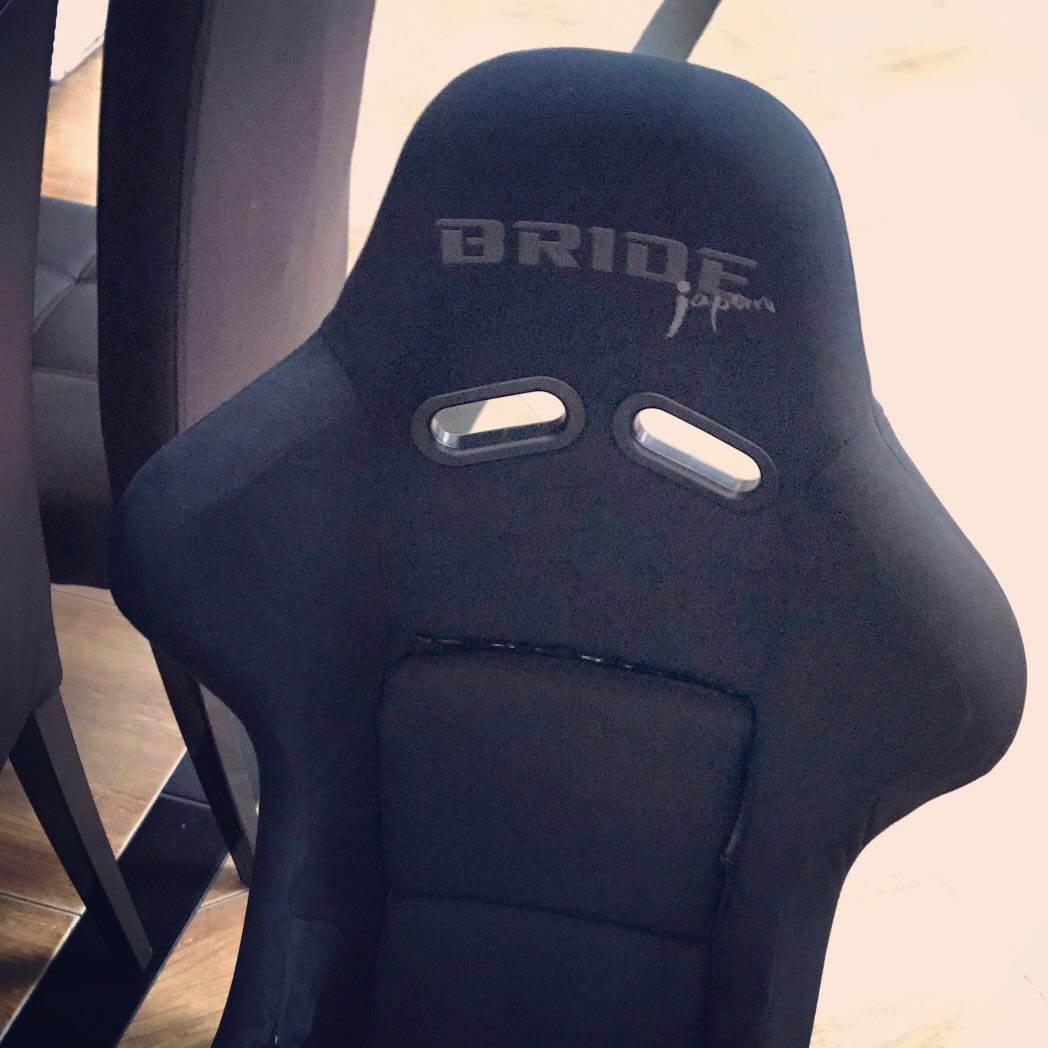 Original Bride carbon bucket seat with NEW Bride railing , Car ...