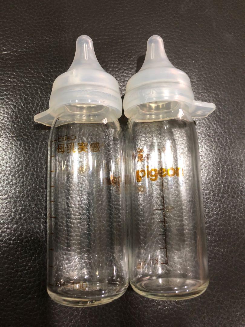 Pigeon 100ml glass bottles, Babies & Kids, Nursing & Feeding ...