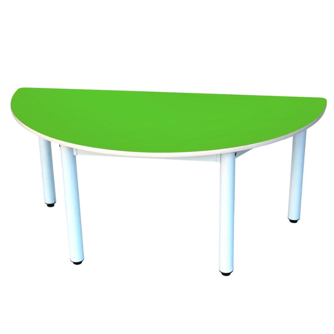 Semi-Round Table (Meja Separuh Bulat) - Q018, Furniture & Home Living ...
