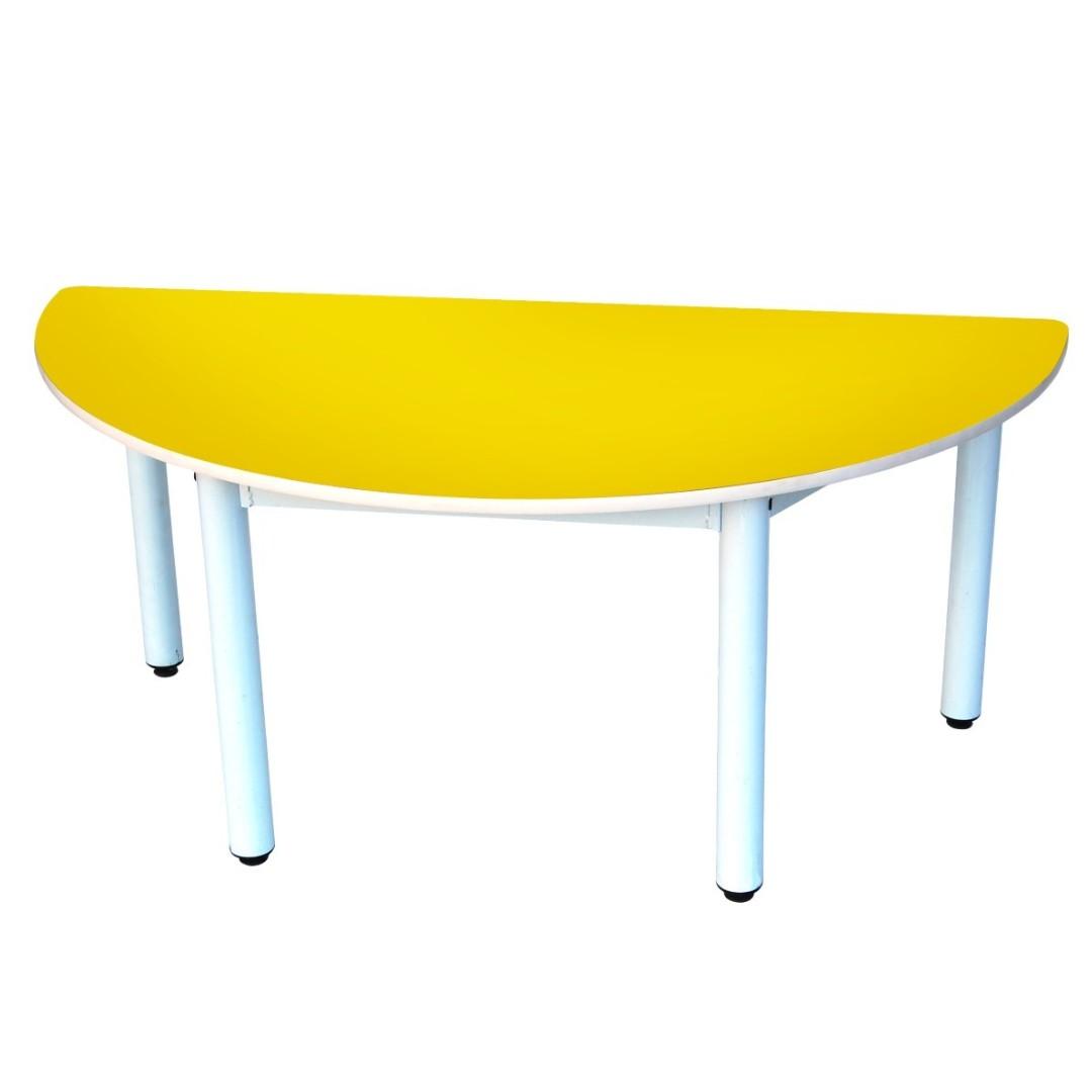 Semi-Round Table (Meja Separuh Bulat) - Q018, Furniture & Home Living ...