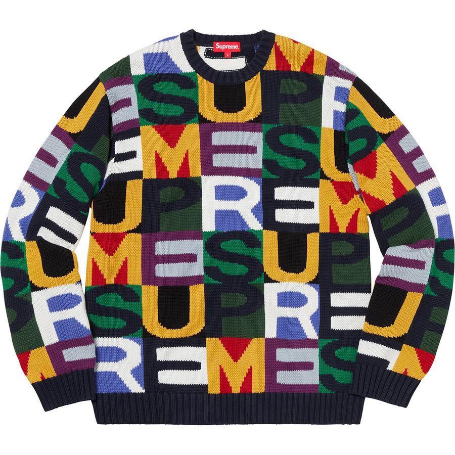 *RARE* Supreme “Big Letters” sweater, Men's Fashion, Tops & Sets ...